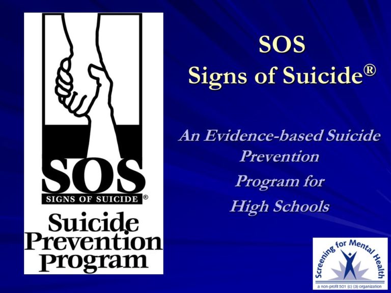 Signs of Suicide Prevention Program - Catalyst Life Services